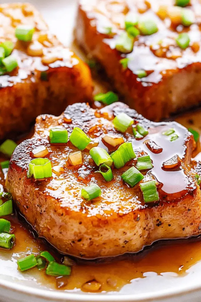 Cooking Honey Garlic Pork Chops