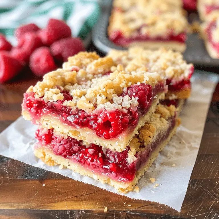 Easy Recipe for Delicious Raspberry Crumble Bars