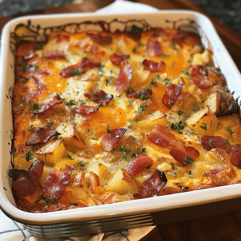How to Make a Bacon, Potato, and Egg Casserole Step-by-Step