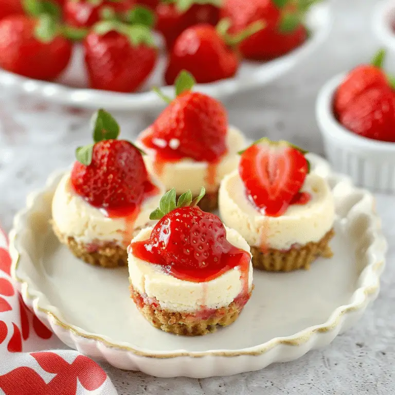 Quick and Delicious Mini Strawberry Cheesecake Bites How-to
