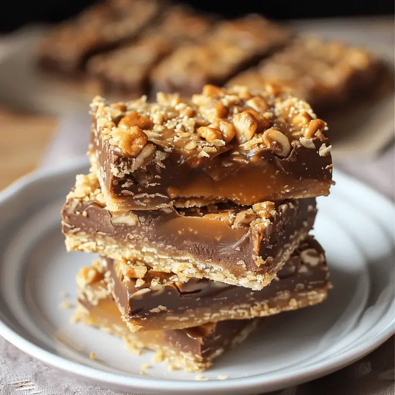 How to Make Caramel Fudge Crunch Bars