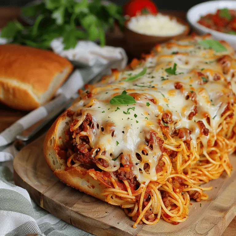 How to Make Delicious Stuffed Spaghetti Bread At Home