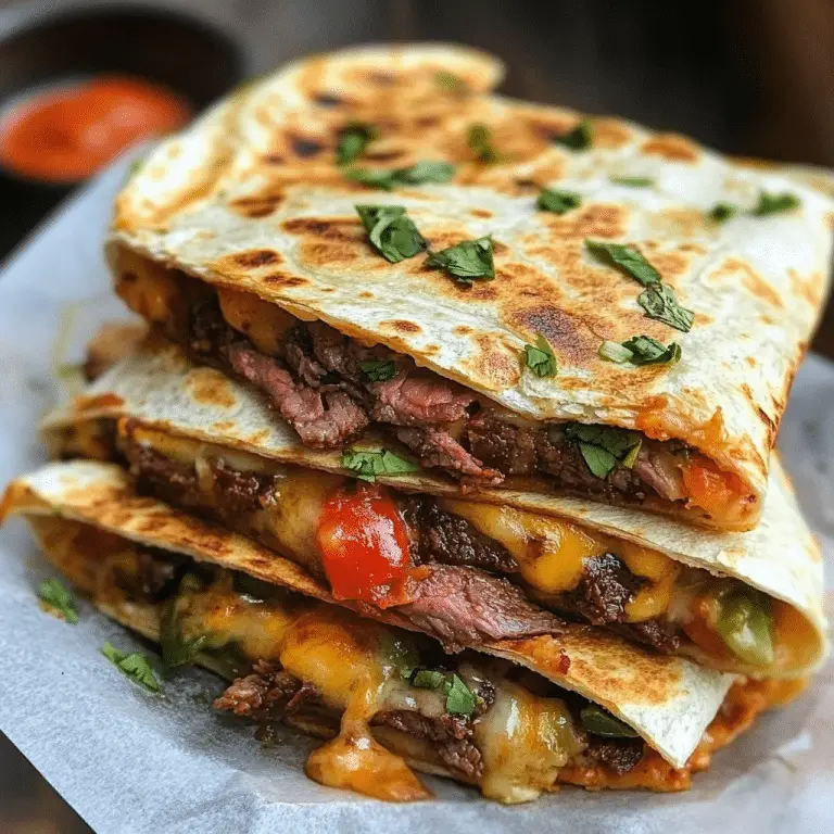 Delicious Loaded Steak Quesadillas Recipe