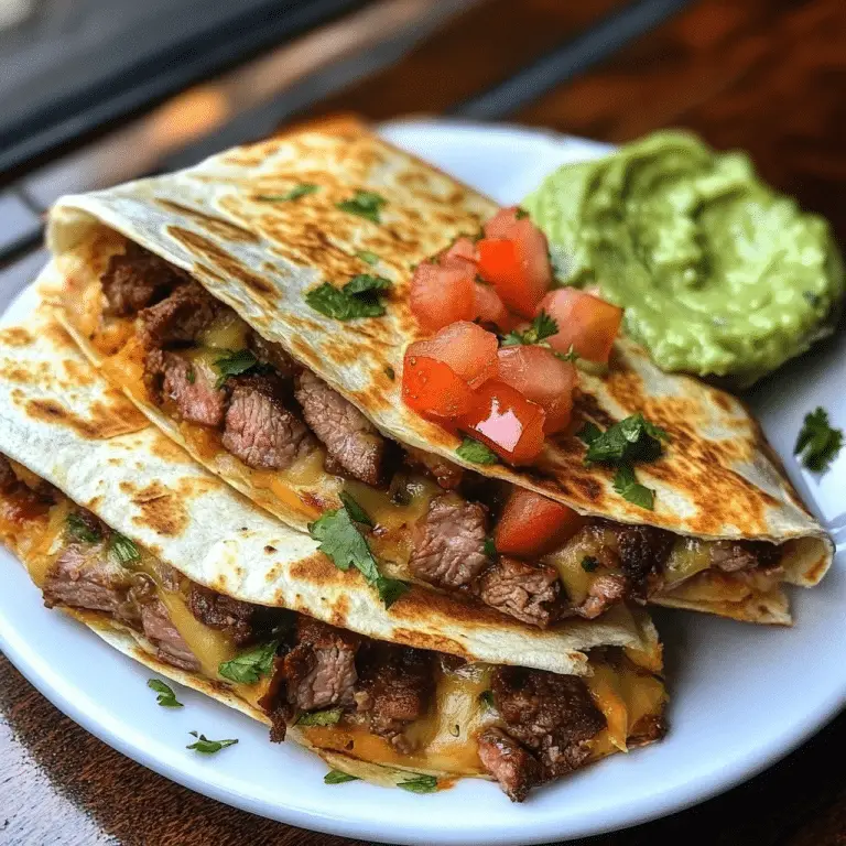 Delicious Loaded Steak Quesadillas Recipe