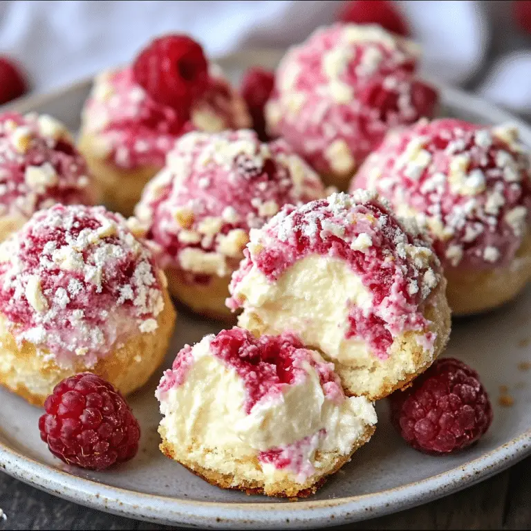Delicious Raspberry Cream Cheese Bites