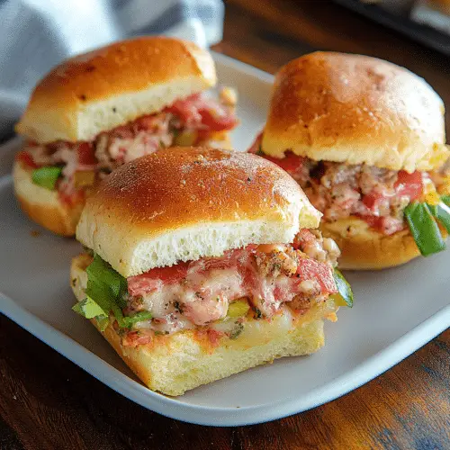 Chopped Italian Sliders