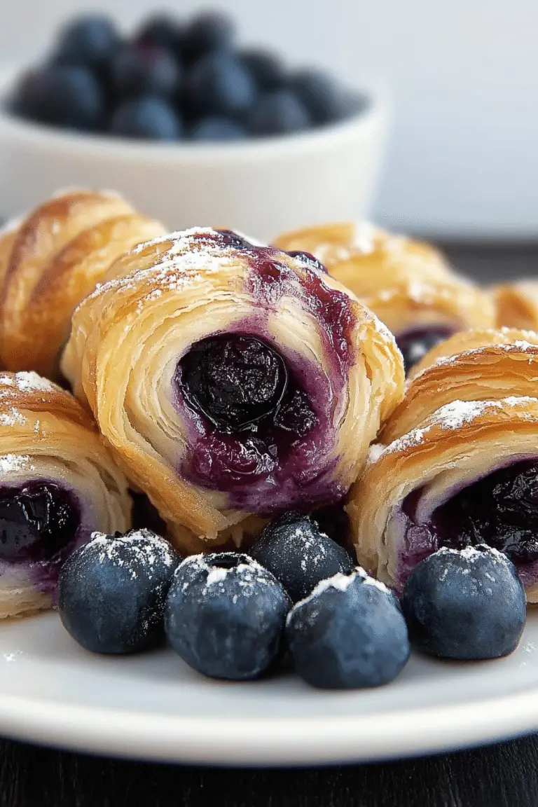 BLUEBERRY CREAM CHEESE PUFF PASTRY