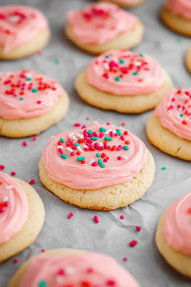 Soft Frosted Sugar Cookies