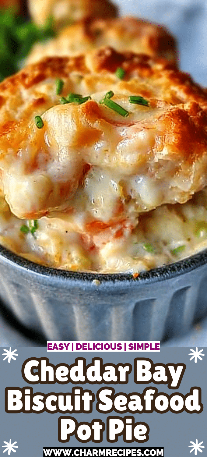 Cheddar Bay Biscuit Seafood Pot Pie