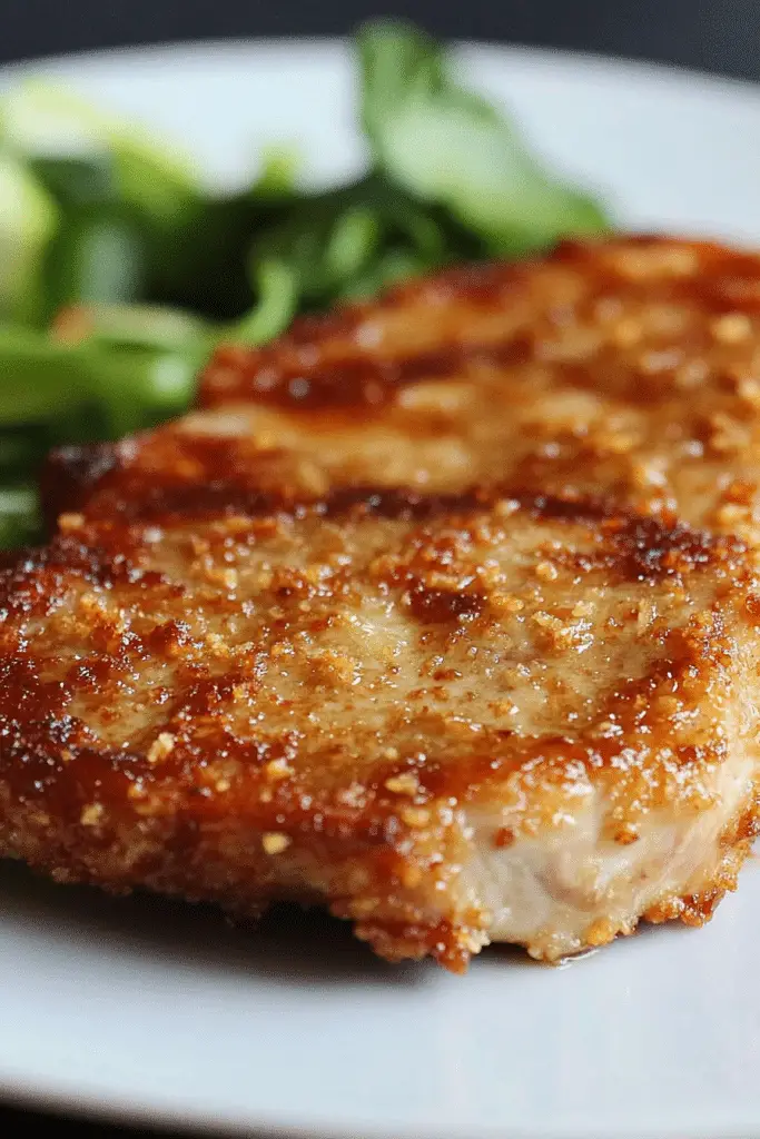Crispy Parmesan Crusted Pork Chops