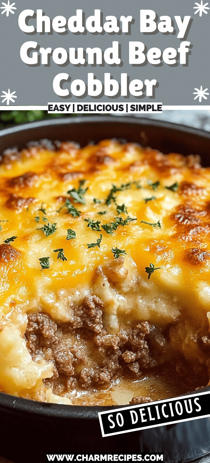 Cheddar Bay Ground Beef Cobbler