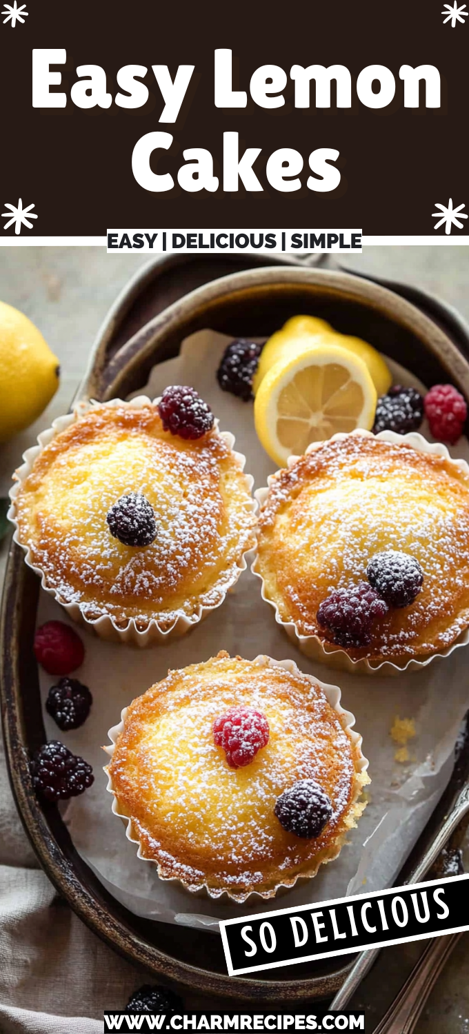 Easy Two-Ingredient Lemon Cakes Recipe