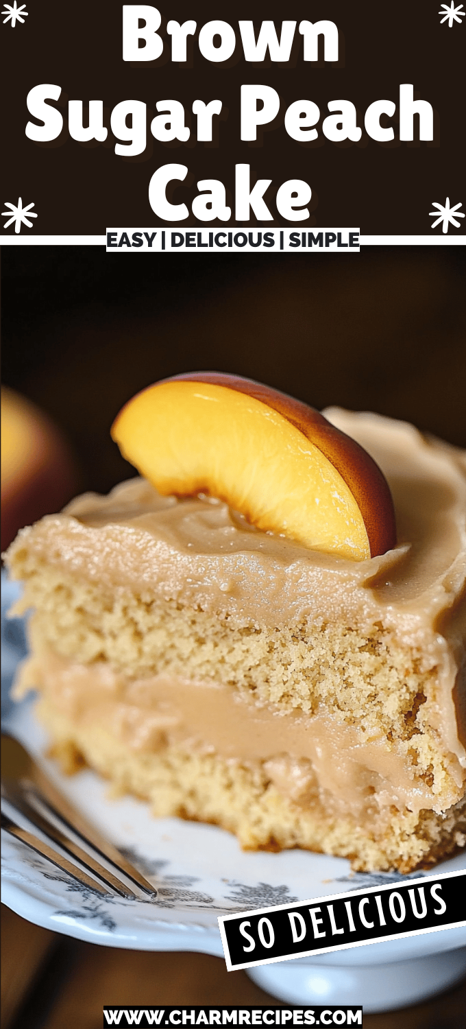 Easy Brown Sugar Peach Cake Recipe