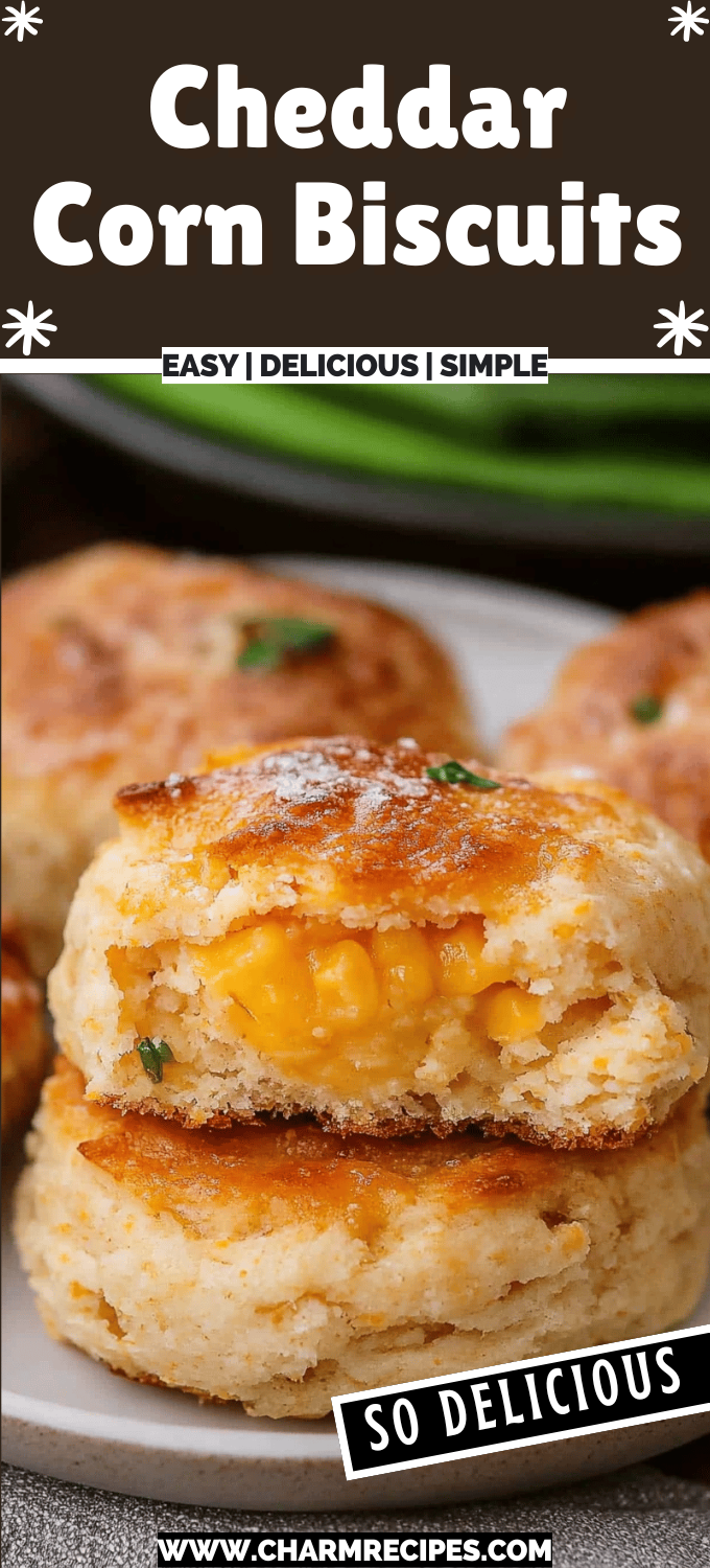 Easy Cheddar Corn Biscuits Recipe