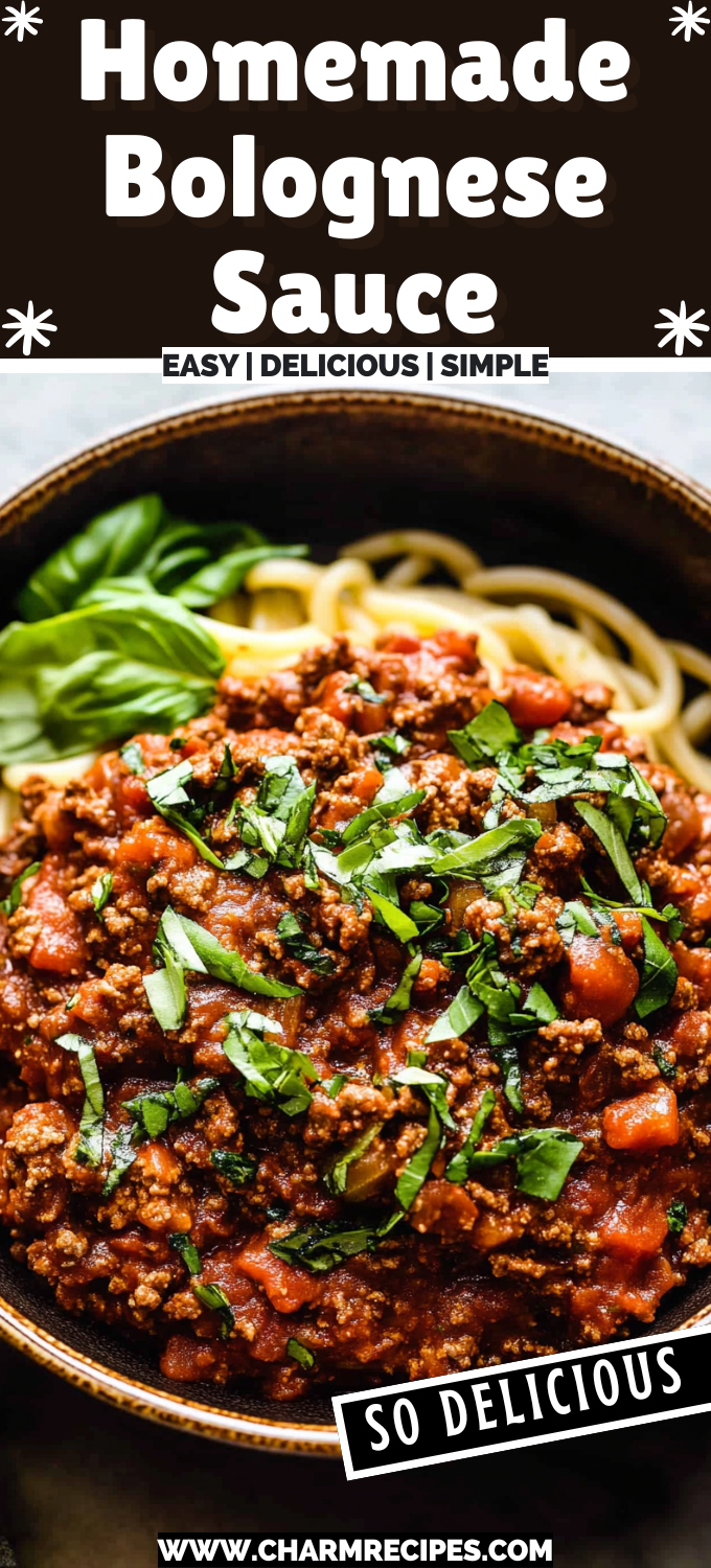 Authentic Homemade Bolognese Sauce Recipe