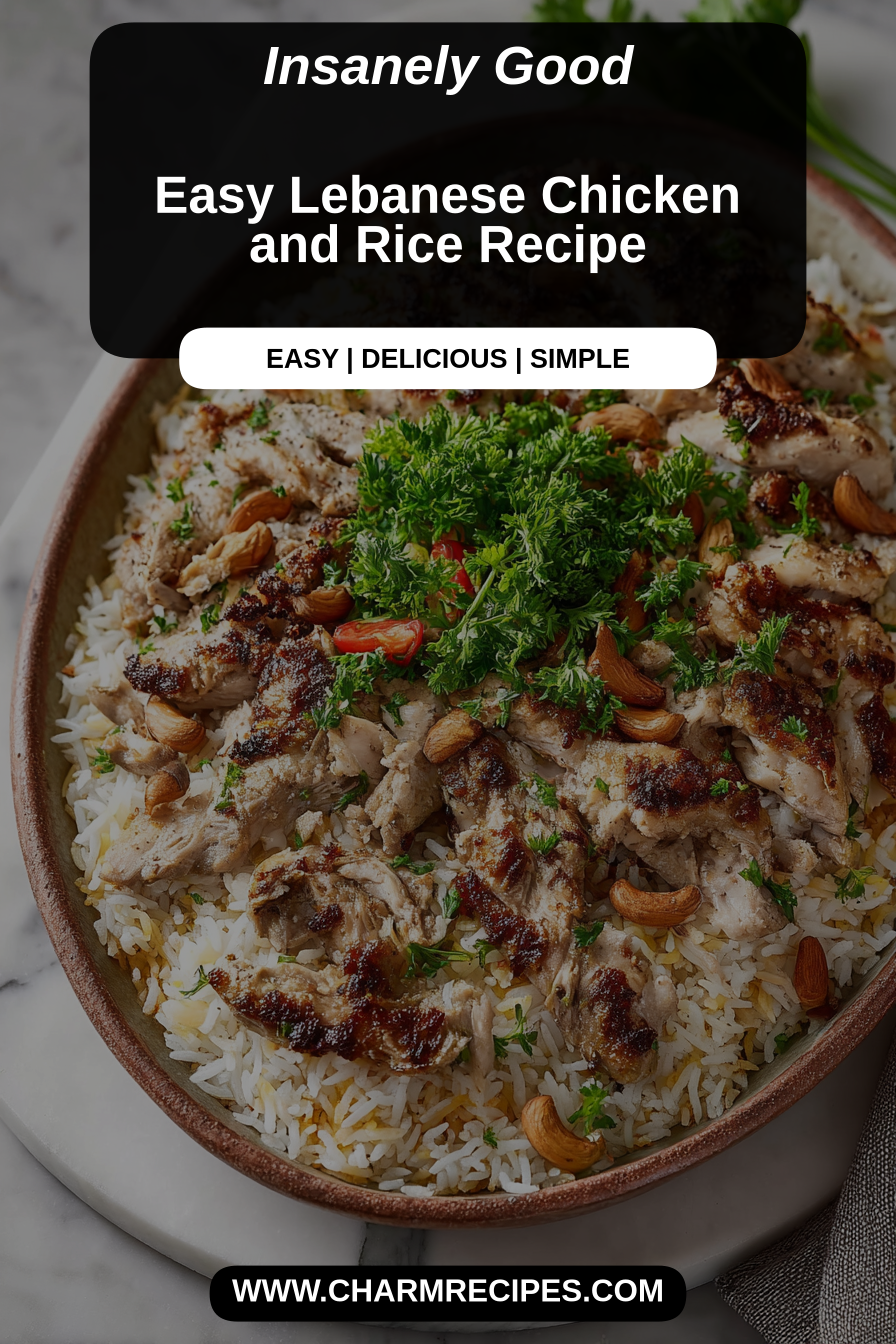Easy Lebanese Chicken and Rice Recipe
