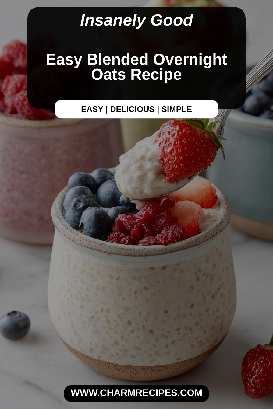 Easy Blended Overnight Oats Recipe