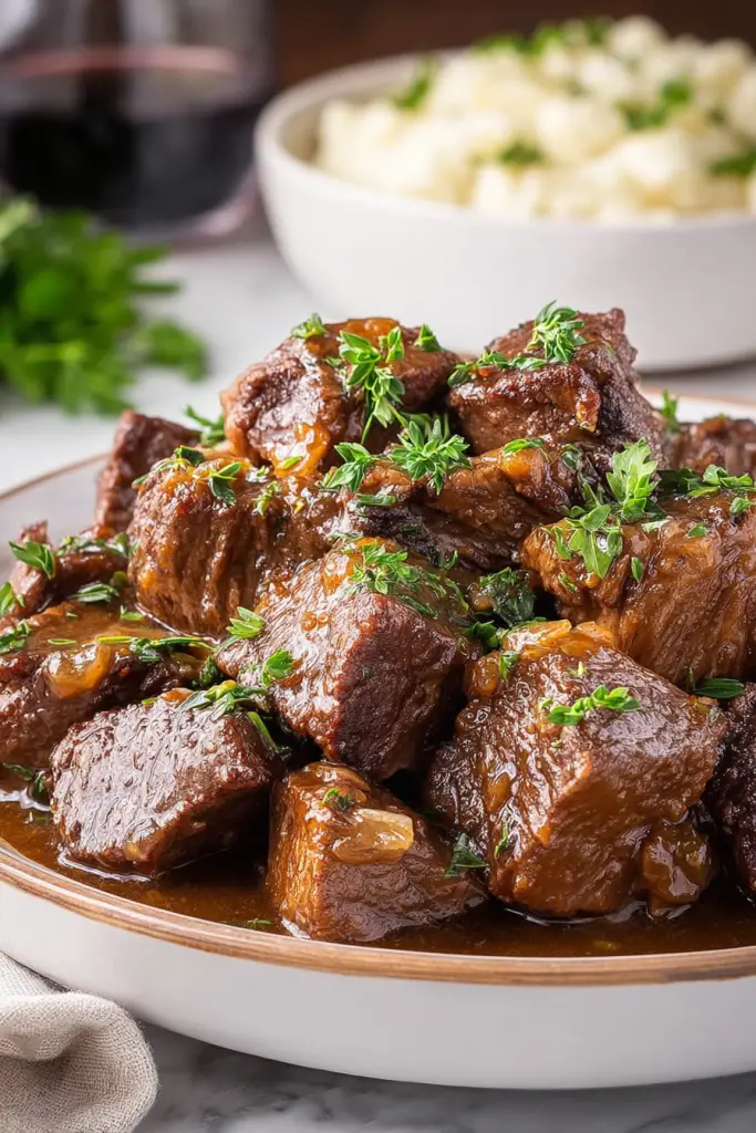 Easy Slow Cooker Beef Tips