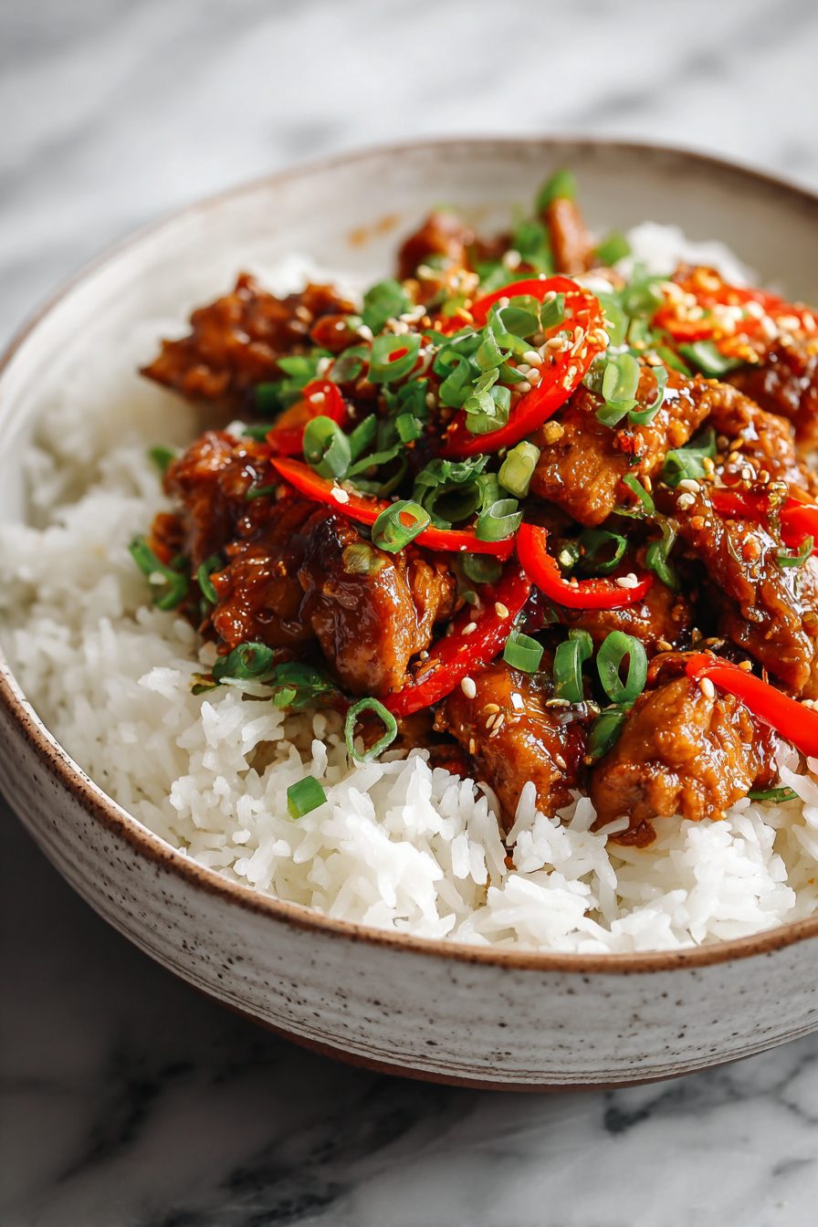 Easy Bourbon Chicken in the Instant Pot