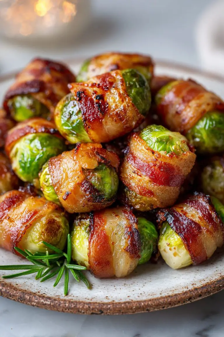 Easy Air Fryer Bacon-Wrapped Brussels Sprouts