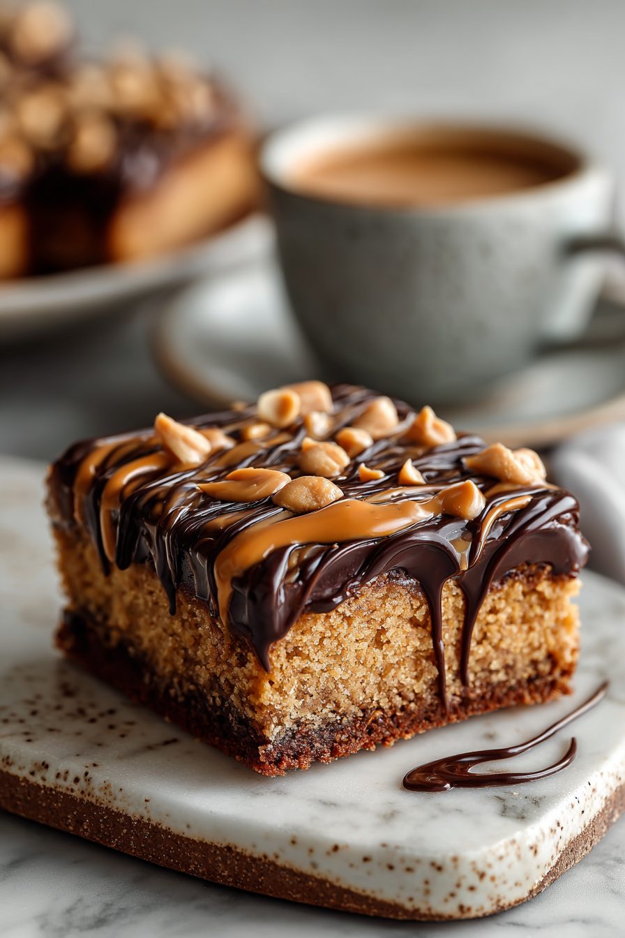 Peanut Butter Sheet Cake Bliss