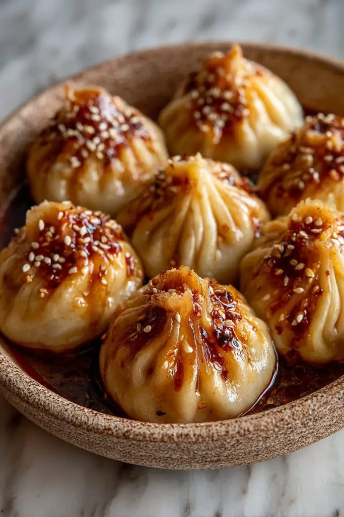 Creamy Gochujang Soup Dumplings