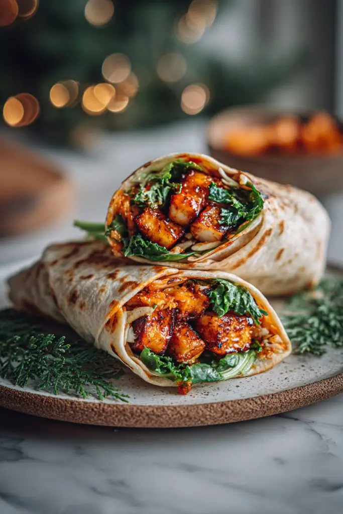 Easy Sweet Chili Halloumi Wraps