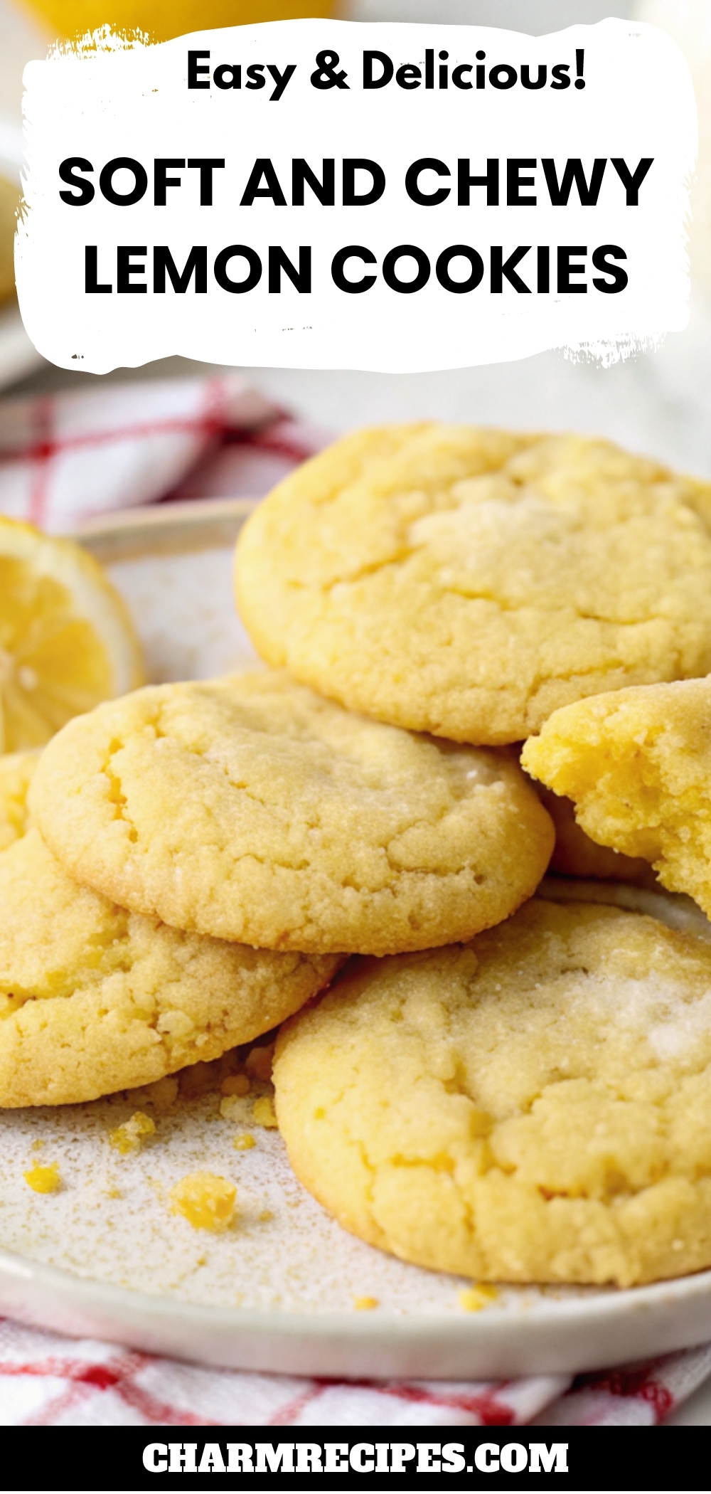 Soft and Chewy Lemon Cookies